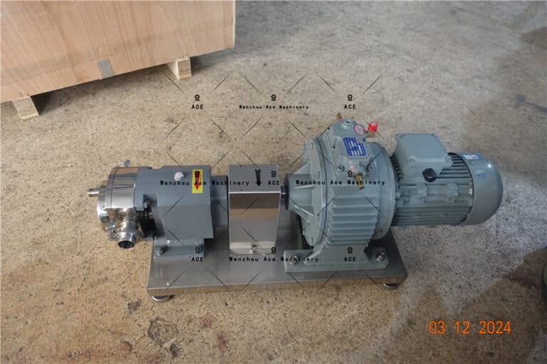 Rotary Lobe Pump With Heating Jacket